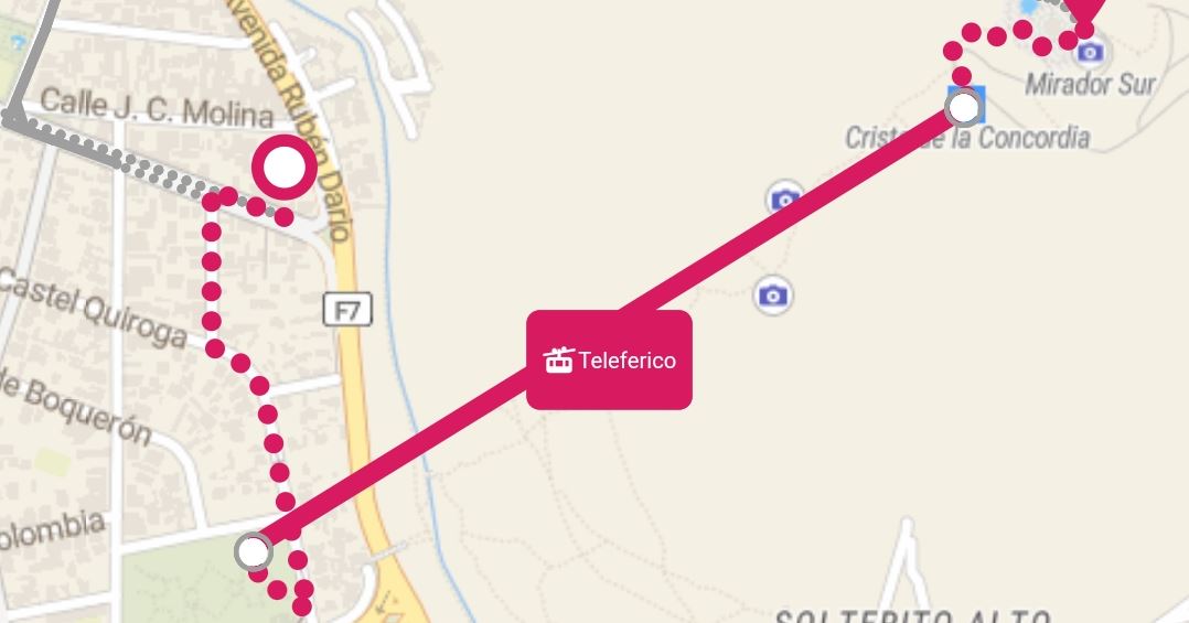 Trufi App - La ruta del Teleférico está ya incluida