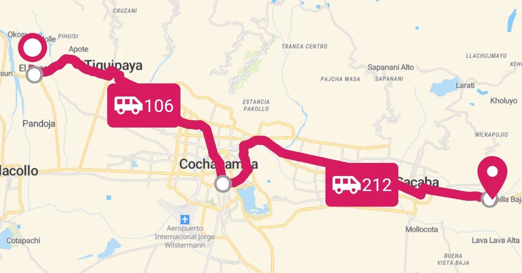 Trufi App - 25 rutas nuevas